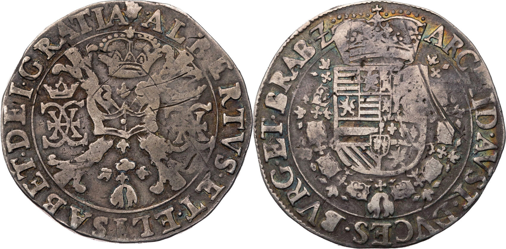 Belgien Patagon o. J. Albert und Isabella v. Spanien, 1598-1621 ...