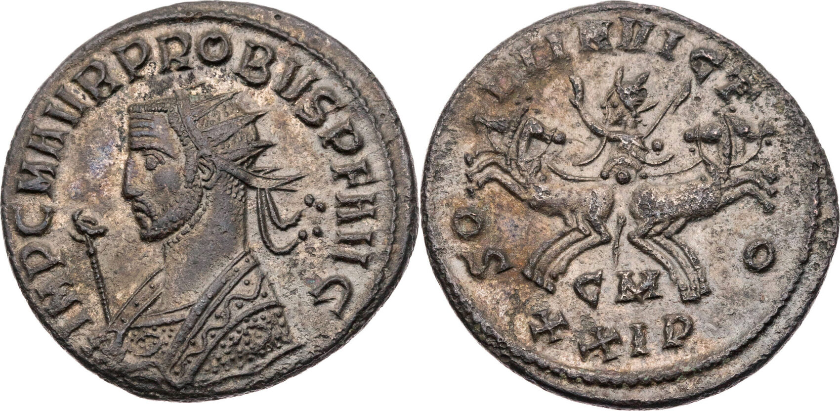 Römische Kaiserzeit Antoninian 280 n. Chr. Probus, Cyzicus, Büste in ...