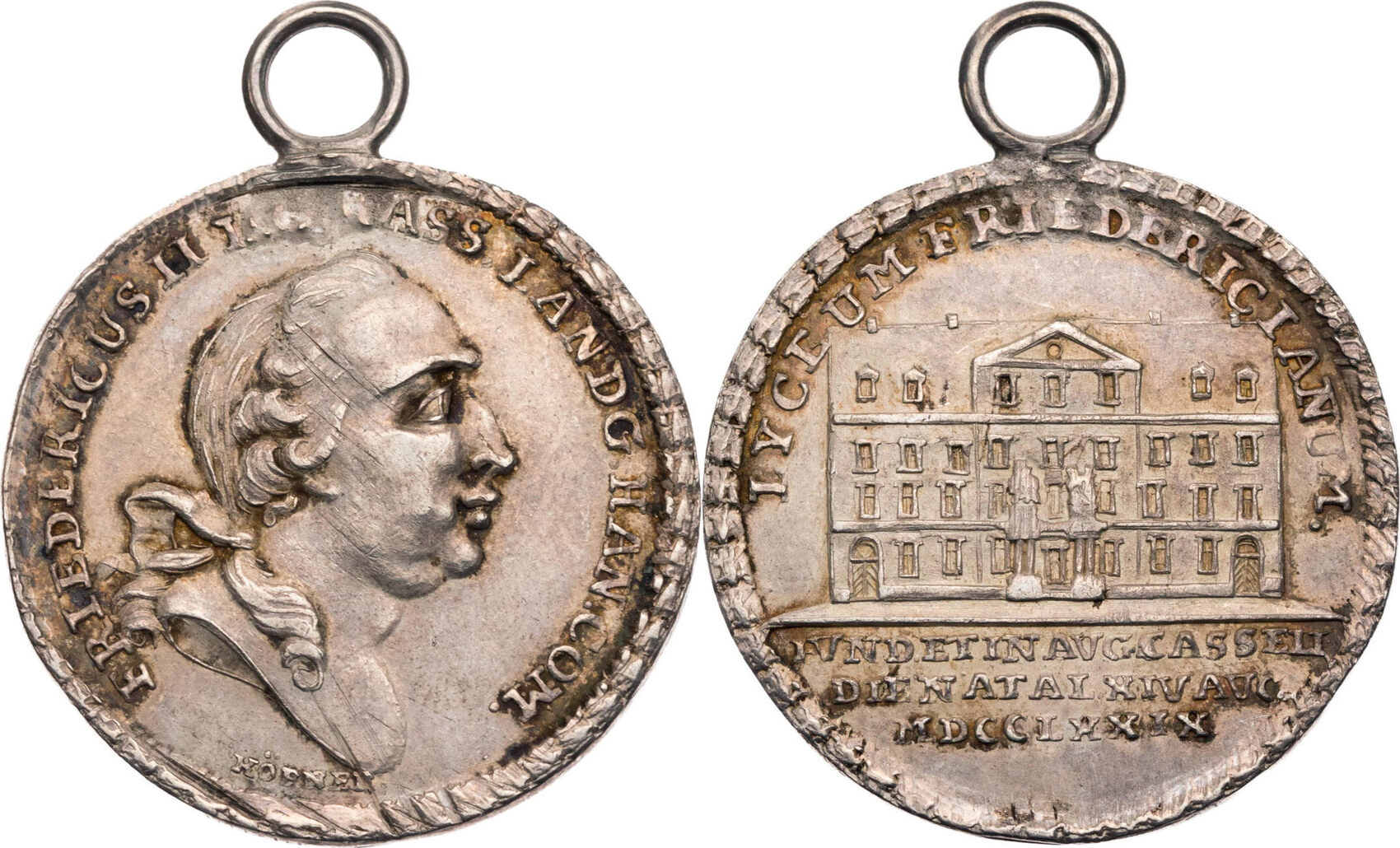 Hessen-Kassel Medaille 1779 Friedrich II. - Einweihung des ...
