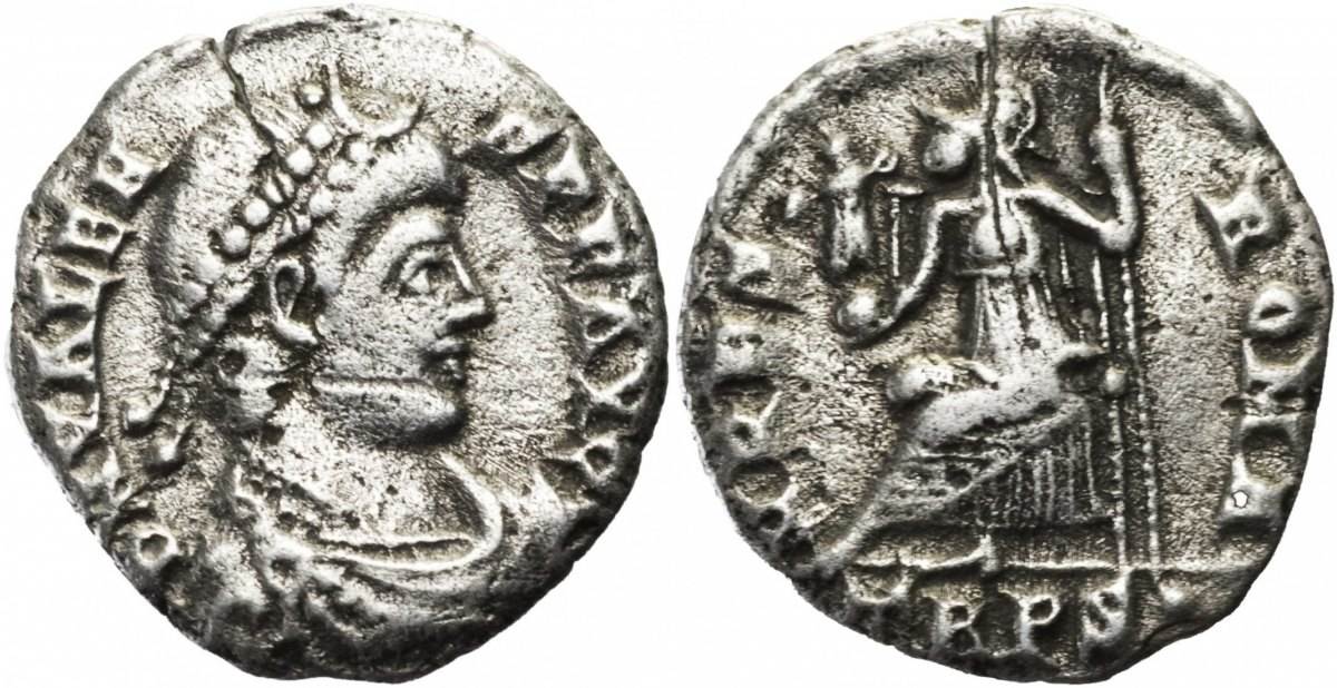 Römische Kaiserzeit Valens Siliqua Trier ss | MA-Shops