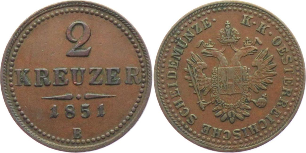 sterreich 2 Kreuzer 1851 B Franz Joseph I 1848 1916 Ss vz MA Shops sterreich 2 Kreuzer 1851 B Franz Joseph I 1848 1916 Ss vz MA Shops