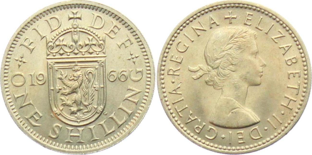 Großbritannien 1 Shilling 1966 Elisabeth II. (seit 1952) vz | MA-Shops