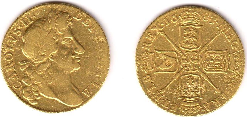 Grossbritannien 1 Guinea 1683 Charles II. (1660-1685) f.ss | MA-Shops