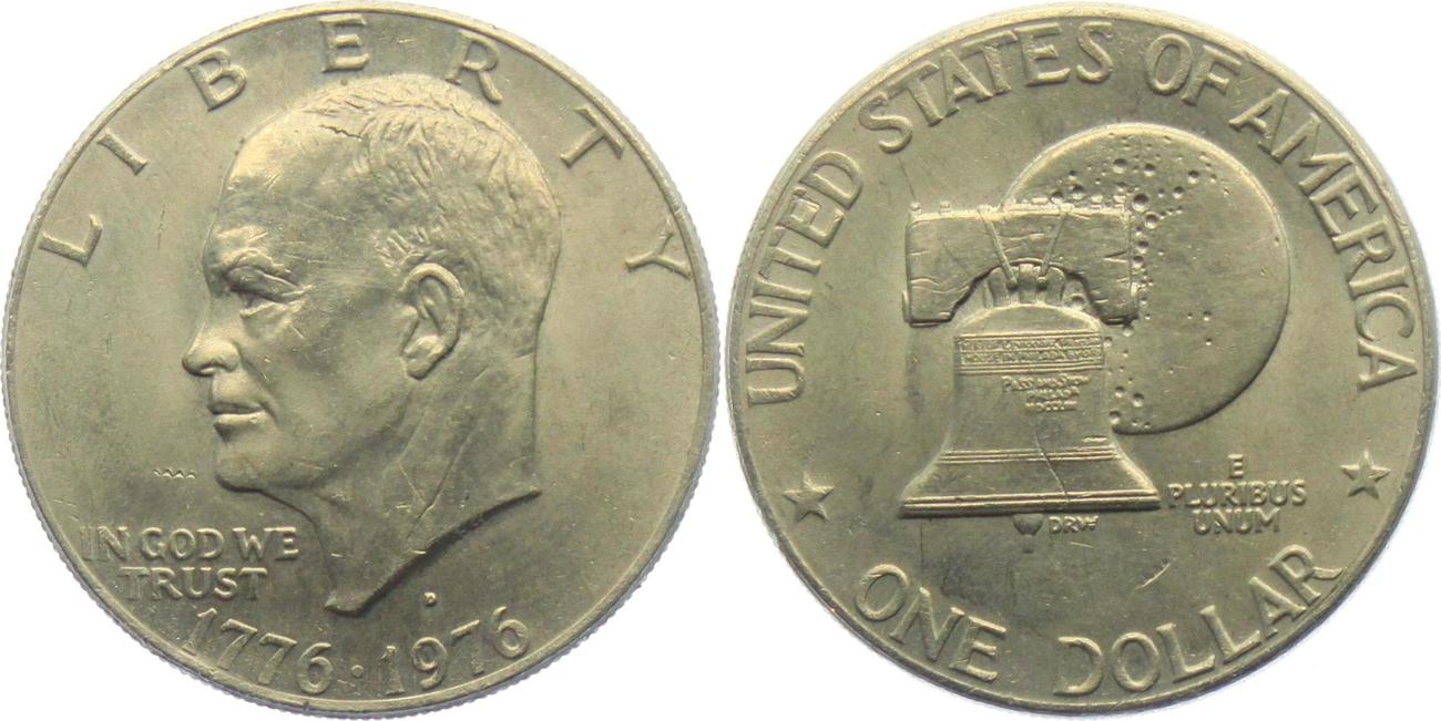 USA 1976 D 1 Dollar - Eisenhower unc | MA-Shops