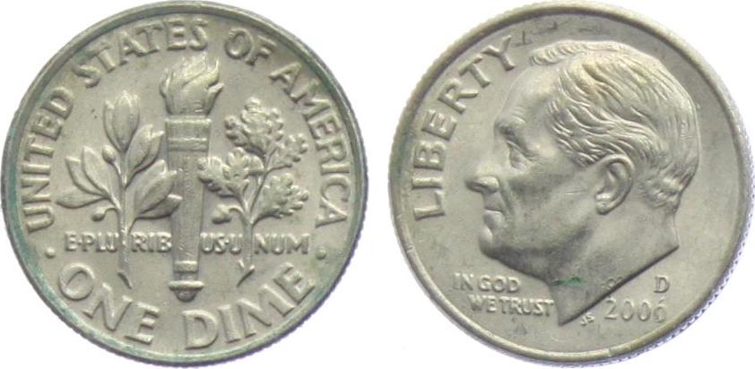 USA 2006 D 1 Dime - Roosevelt vz | MA-Shops