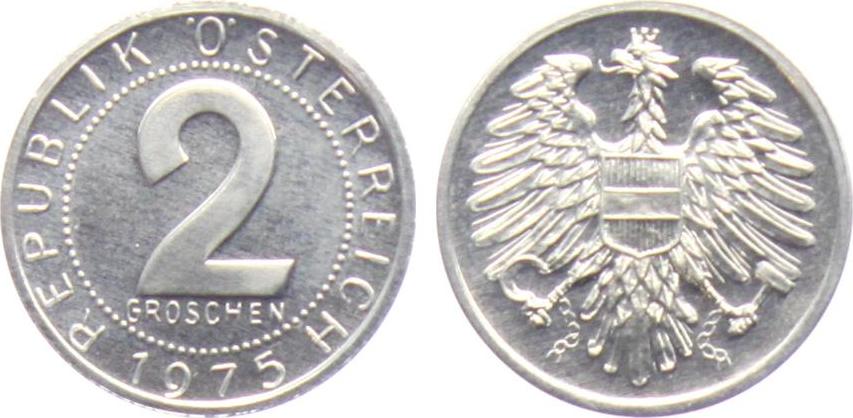 2 Groschen 1975 2. Republik Österreich (ab 1945) PP | MA-Shops