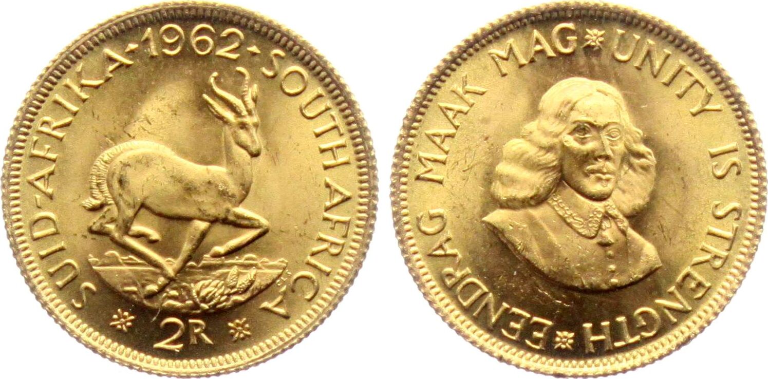 Südafrika 2 Rand 1962 Jan van Riebeek f.st | MA-Shops