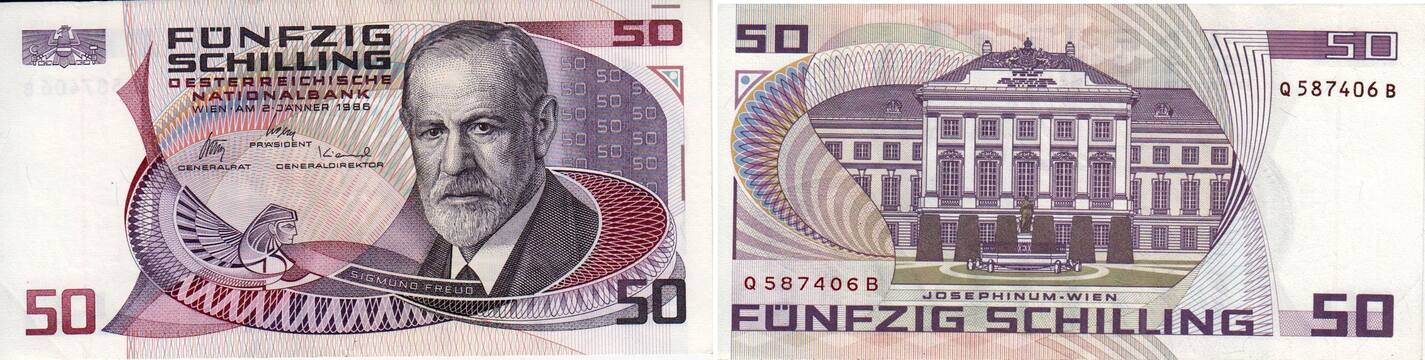 Österreich 1986 50 Schilling - Sigmund Freud 2 | MA-Shops