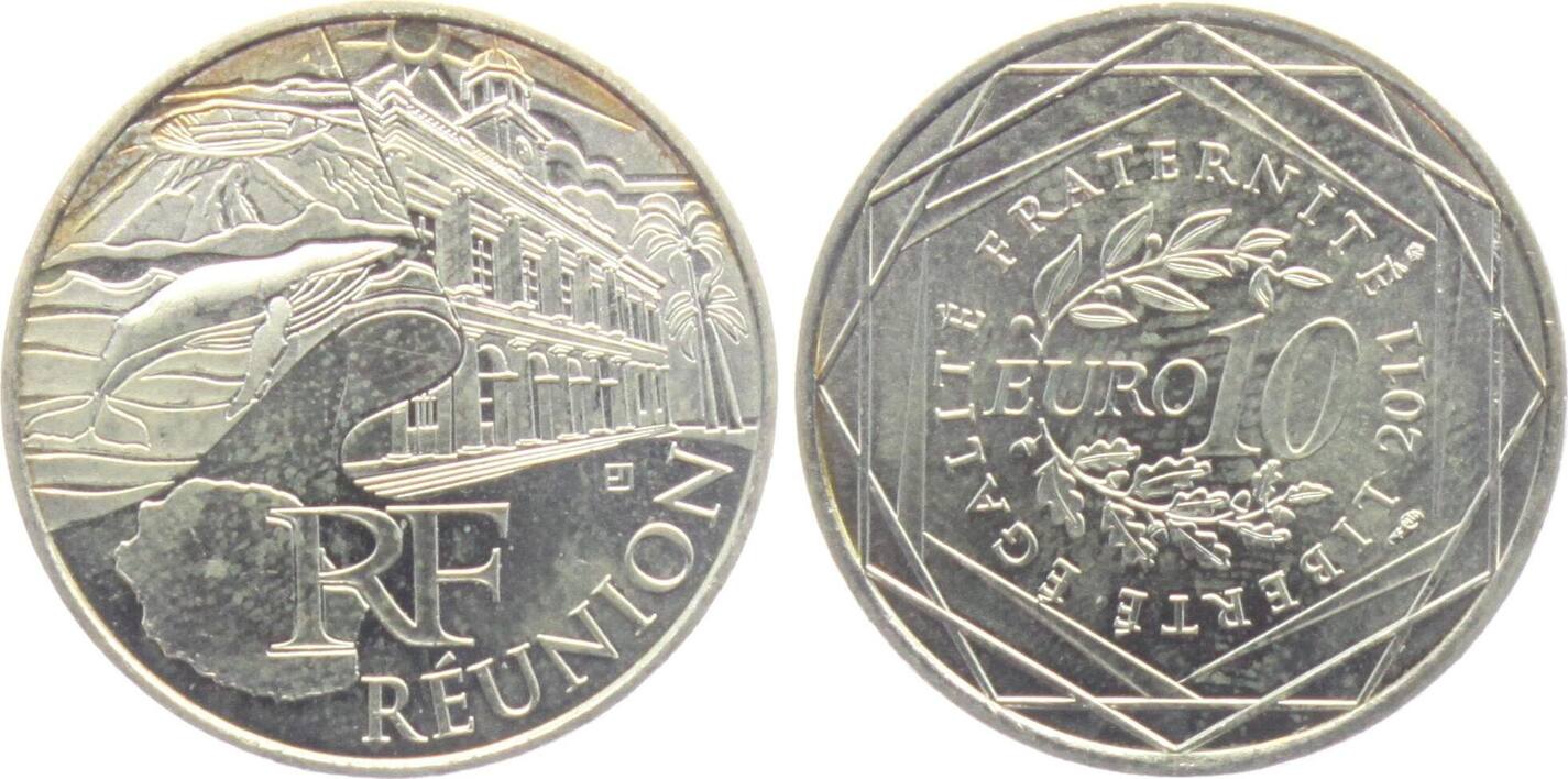 10 Euro 2011 Regionen Frankreichs - Reunion unc | MA-Shops