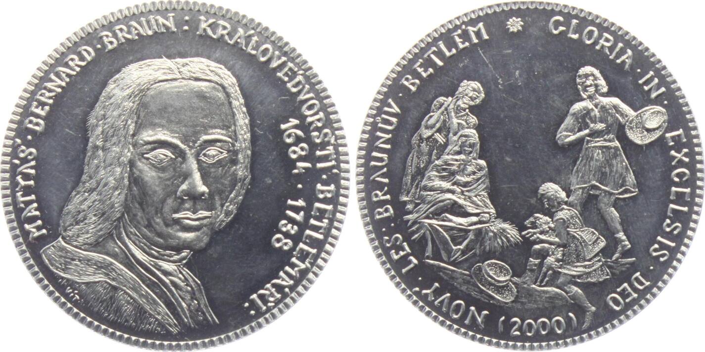 Ungarn Medaille 2000 Matthias Bernhard Braun - Künstler - Bildhauer ...