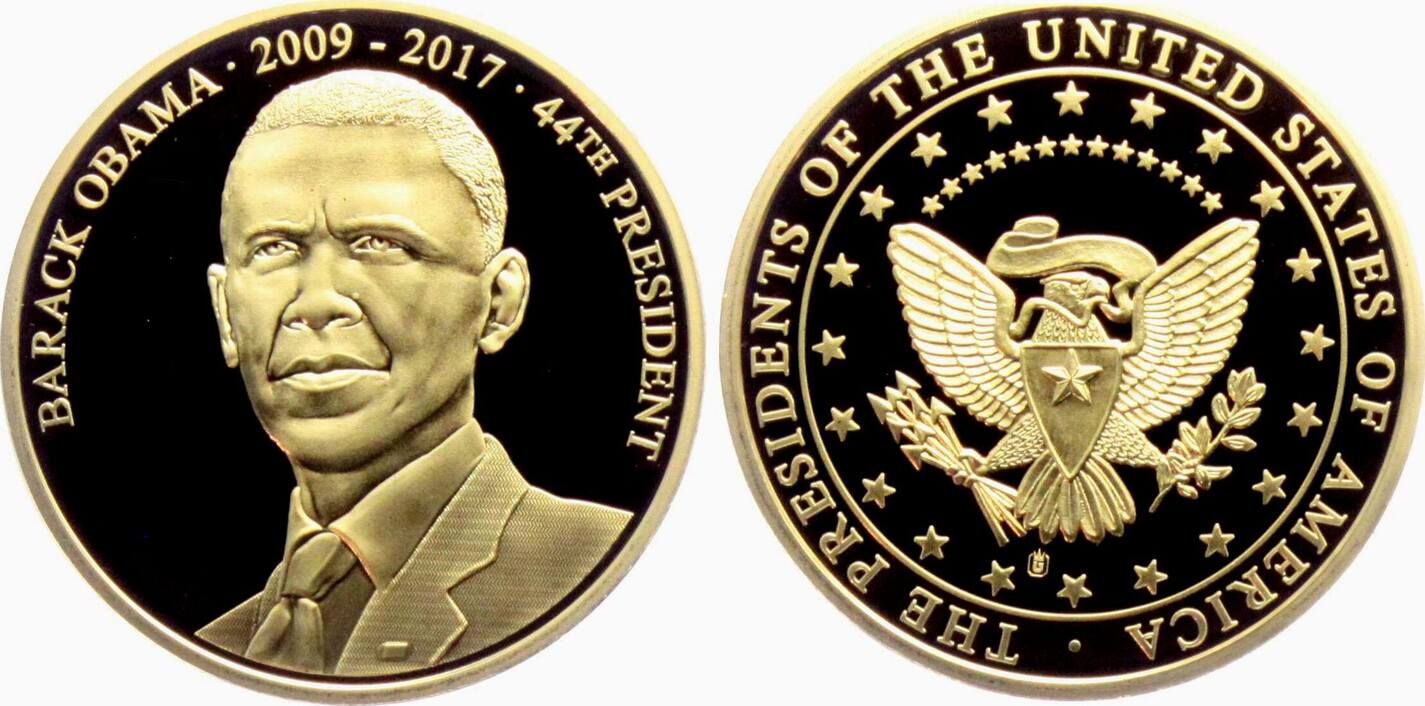 Medaille 2015 Die großen Präsidenten der USA - Barack Obama - 44 ...