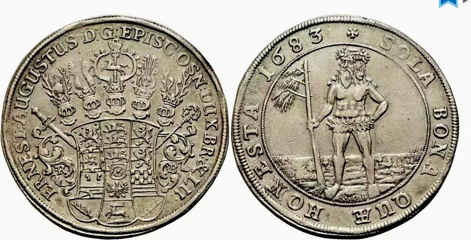 Braunschweig-Lüneburg-Celle Taler 1683 RB Ernst August (1665-1698 ...