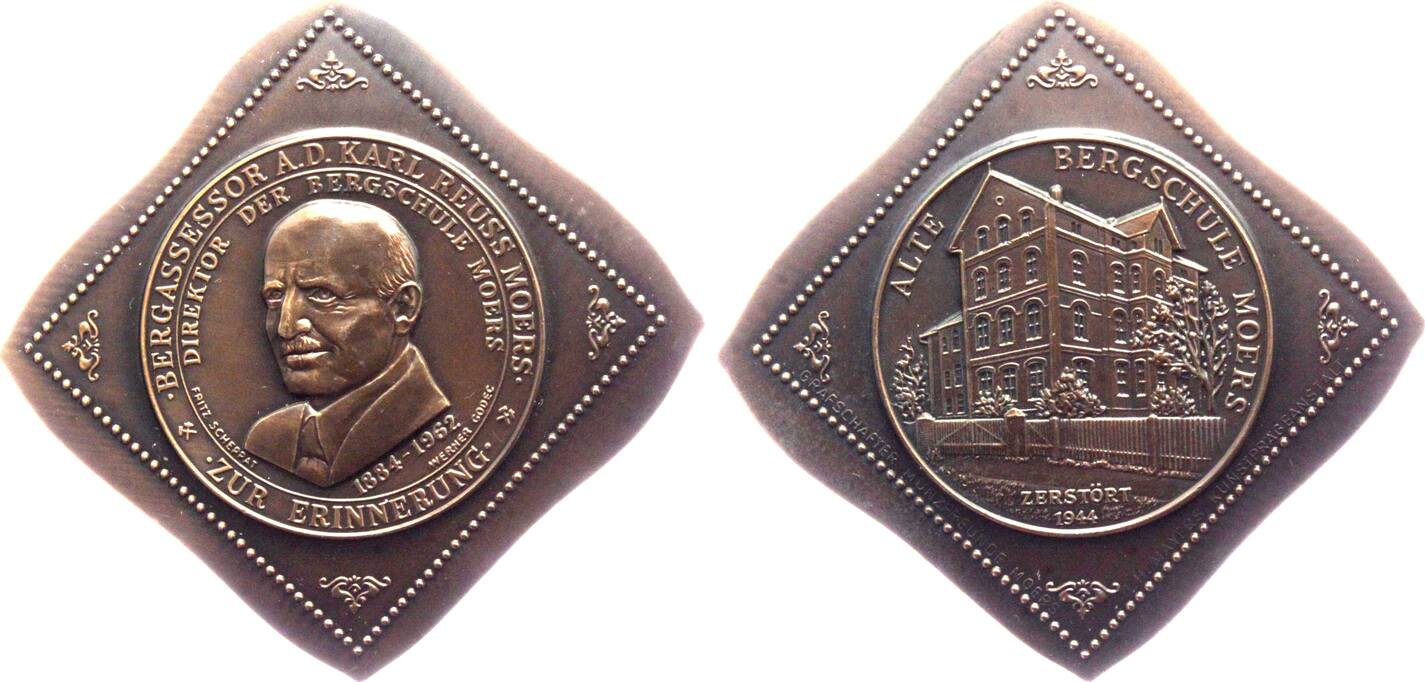 Medaill-Klippee 1962 Bergassessor Karl Reuss - Bergschule Moers ...