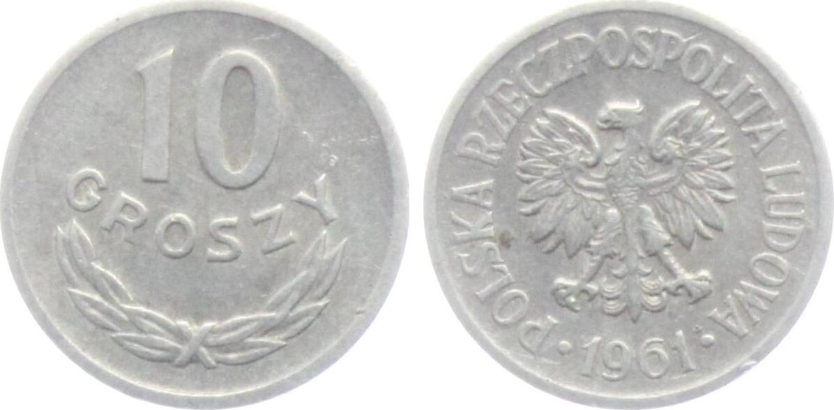 Polen 1961 10 Groszy ss | MA-Shops