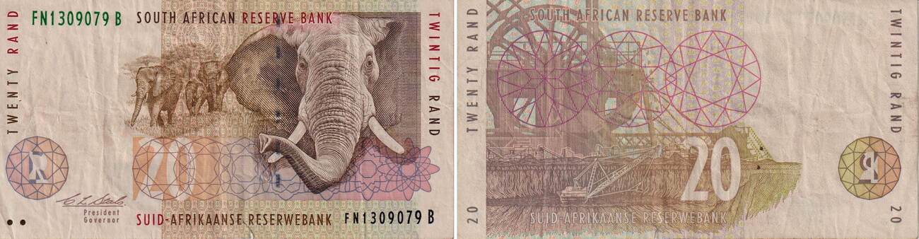 2009 Banknote - Südafrika - 1993 - 20 Rand - Elefant 3 | MA-Shops