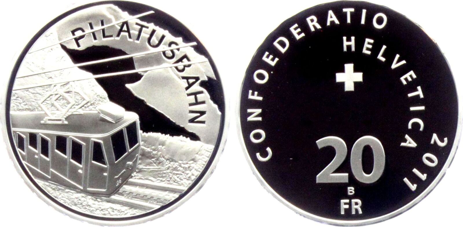 Schweiz 20 Franken 2011 Pilatusbahn PP in Box mit Beschreibung | MA-Shops