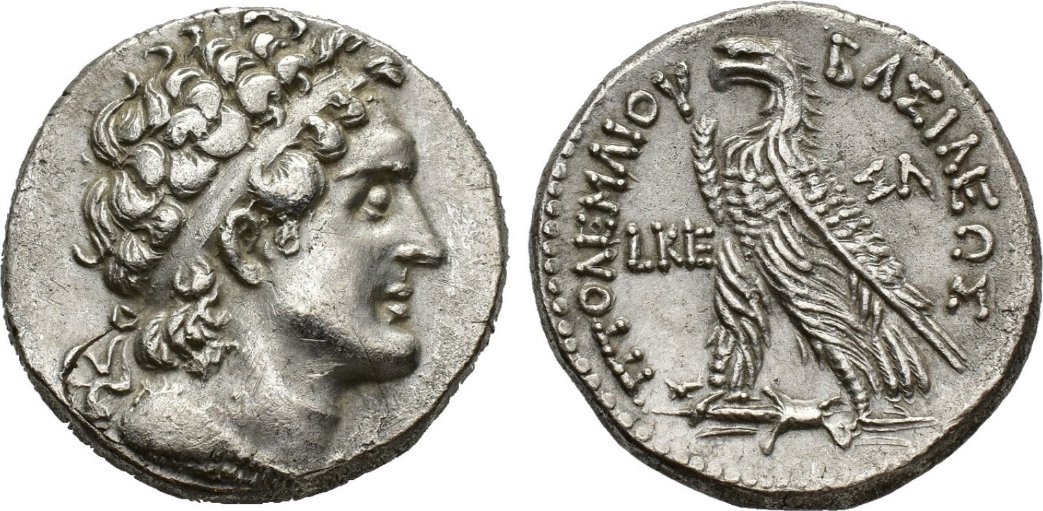 Ägypten Tetradrachme 157-156 (BC - v. Chr.) Ptolemaios VI. (163-145 BC ...