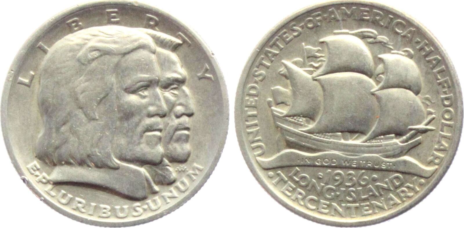 USA 1/2 Dollar 1936 Long Island vz/st/Rf. | MA-Shops