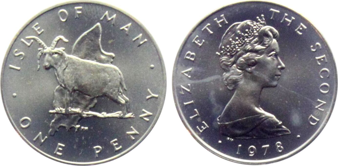 Insel Man 1 Penny 1978 Manx Bergschaft st | MA-Shops