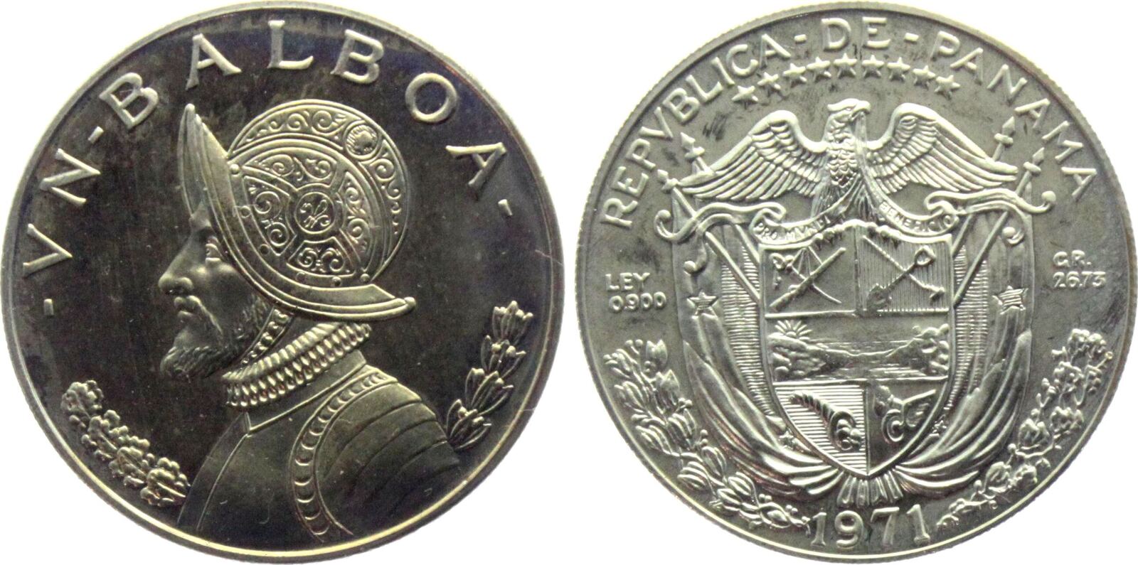 Panama 1 Balboa 1971 Vasco Nunez de Balboa unc. | MA-Shops