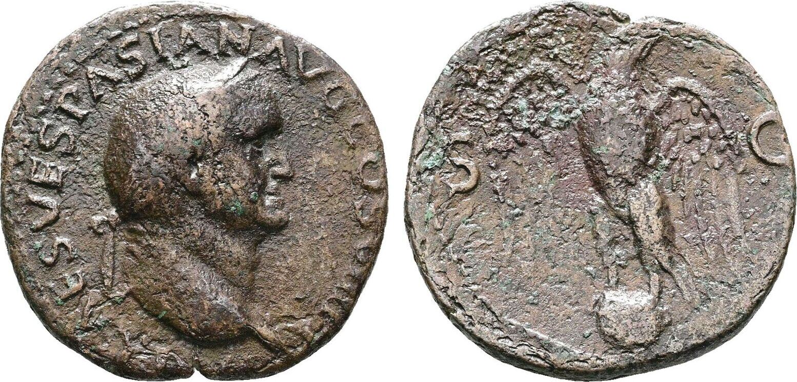 Römisches Kaiserreich 81-96 Lugdunum Vespasian (69-79) ss | MA-Shops