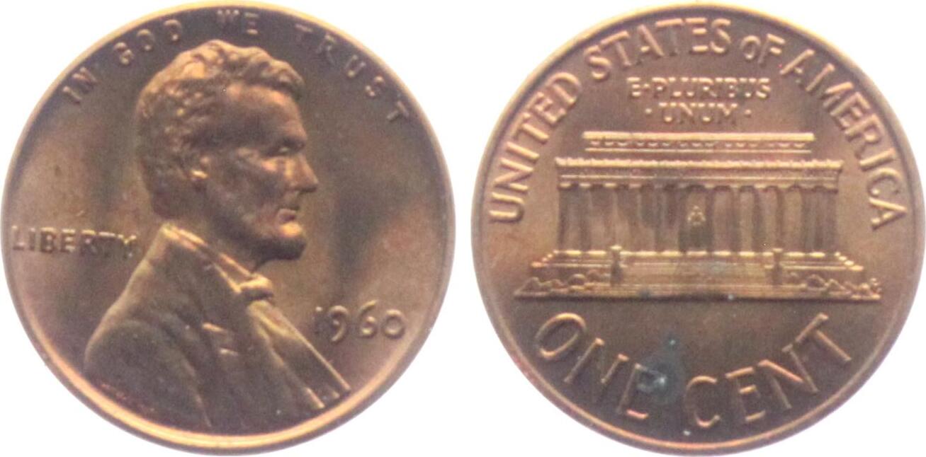 USA 1964 1 Cent - Lincoln Memorial unc | MA-Shops