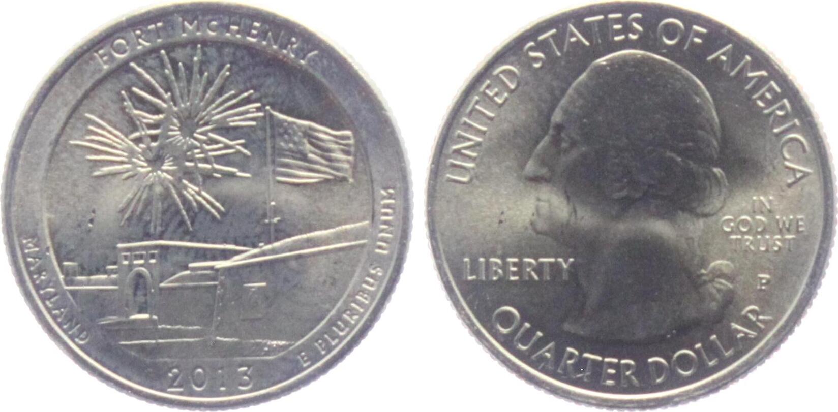 USA 1/4 Dollar - Quarter 2013 P National Parks Quarter - Maryland ...