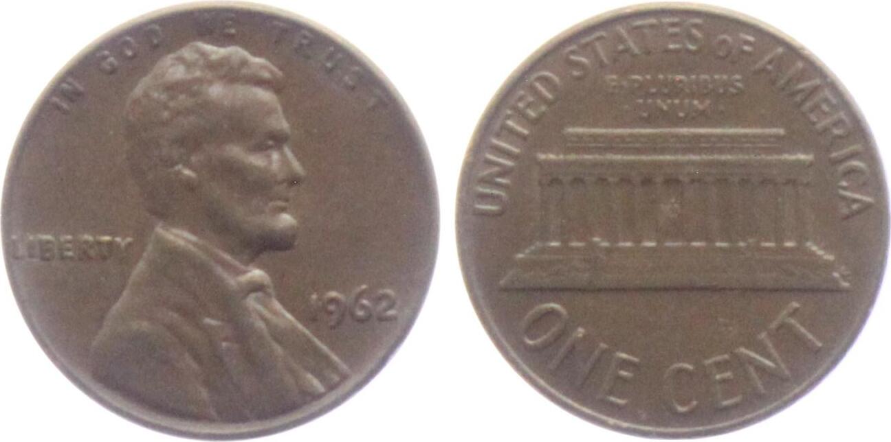 USA 1962 1 Cent - Lincoln Memorial unc | MA-Shops