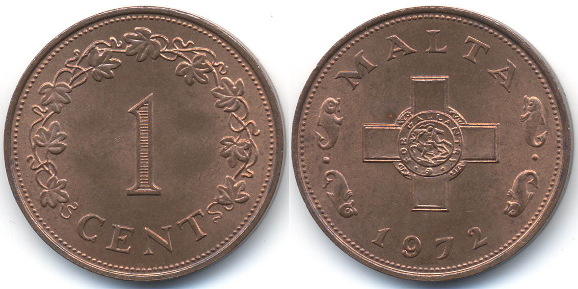 Malta - Malta 1 Cent 1972 Republik fast prägefrisch | MA-Shops