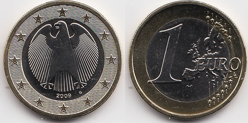 BRD 1 Euro 2009 G Kursmünze prägefrisch | MA-Shops