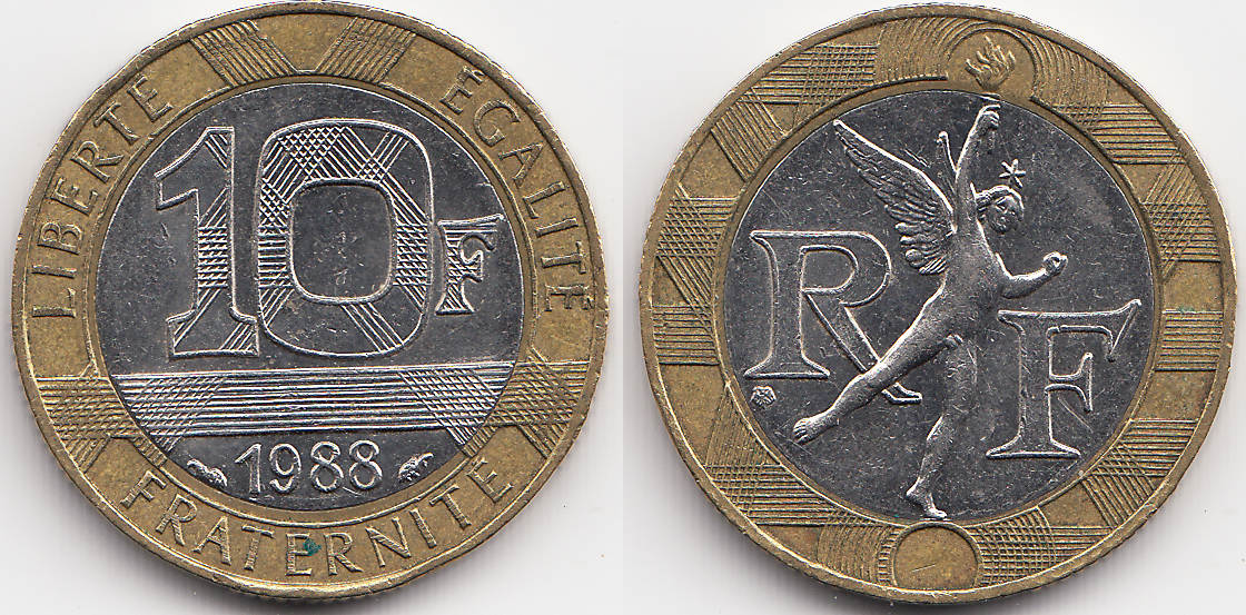 Frankreich France 10 Francs 1988 F nfte Republik Seit 1958 Sehr Sch n frankreich-france-10-francs-1988-f-nfte-republik-seit-1958-sehr-sch-n