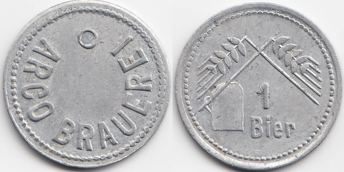 Bayern - Moos 1 Bier ohne Jahr Arco Brauerei (Menzel 21294.4) sehr ...