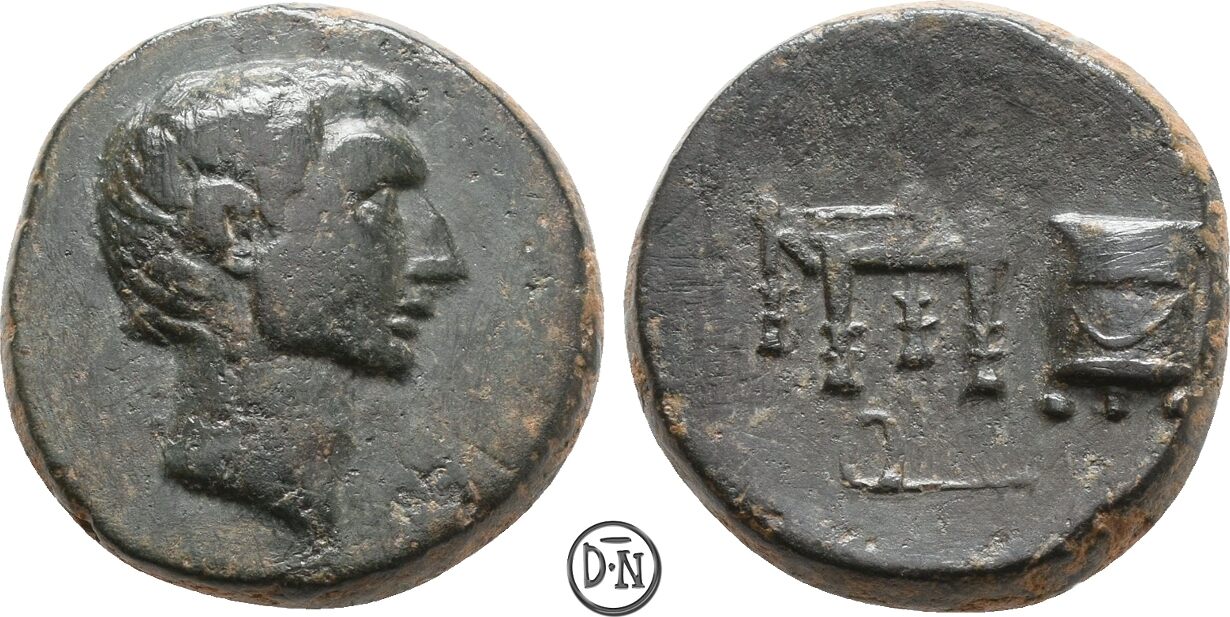 Octavianus? C. Sosius? Lokalbronze zweite Hälfte 1. Jhdt. v ...