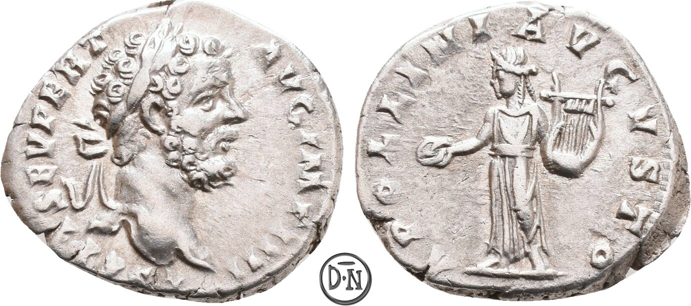 Septimius Severus (193-211) Denar 194-195 n. Chr. Roma, APOLLINI ...
