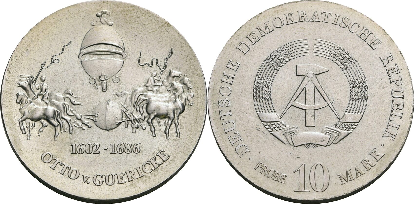 DDR Probe zu 10 Mark, Berlin o. J. Auf den 375. Geburtstag Ottos von ...