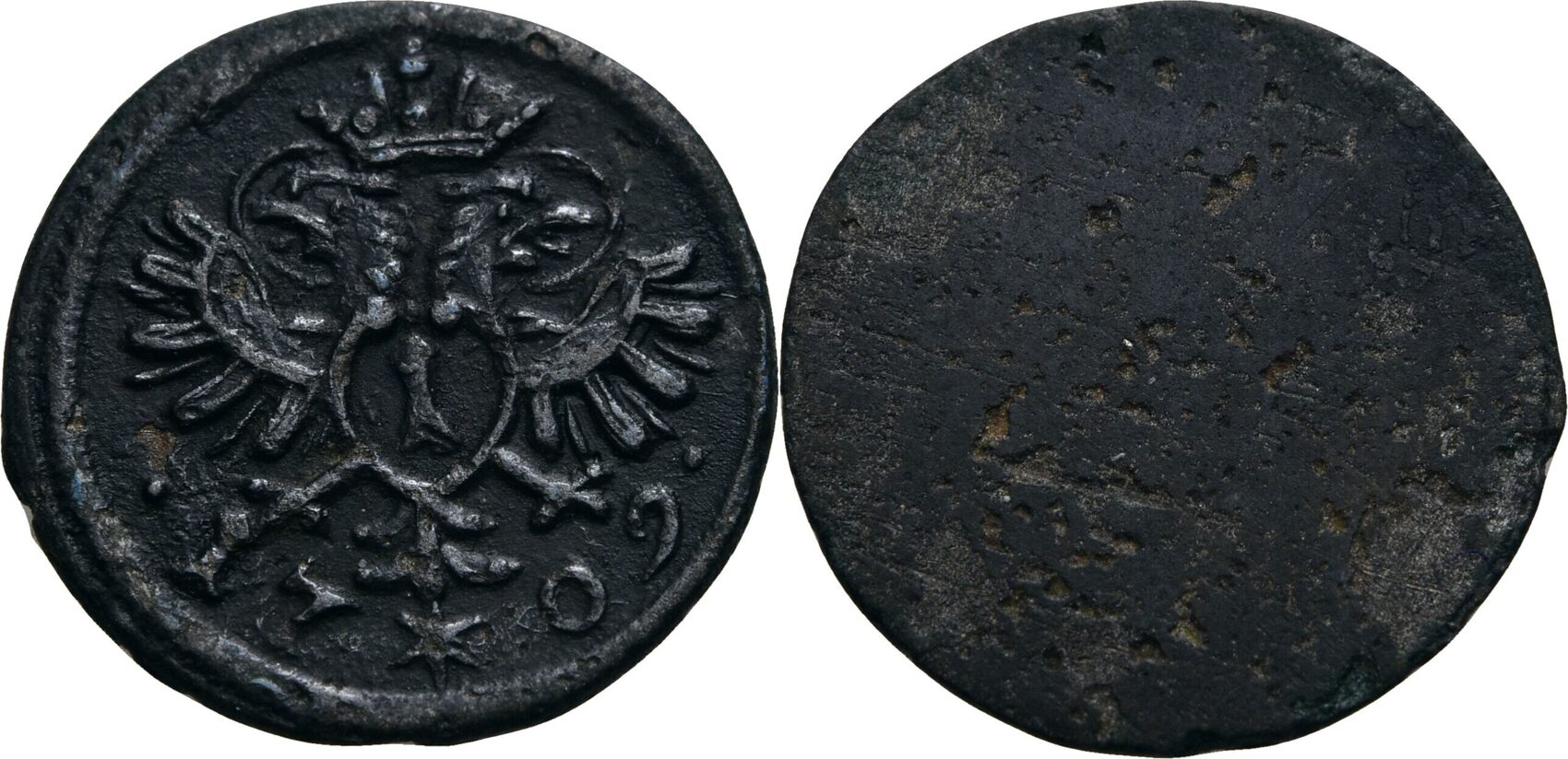 Bayern Einseitiger Pfennig, München 1709 Kaiserliche Administration ...