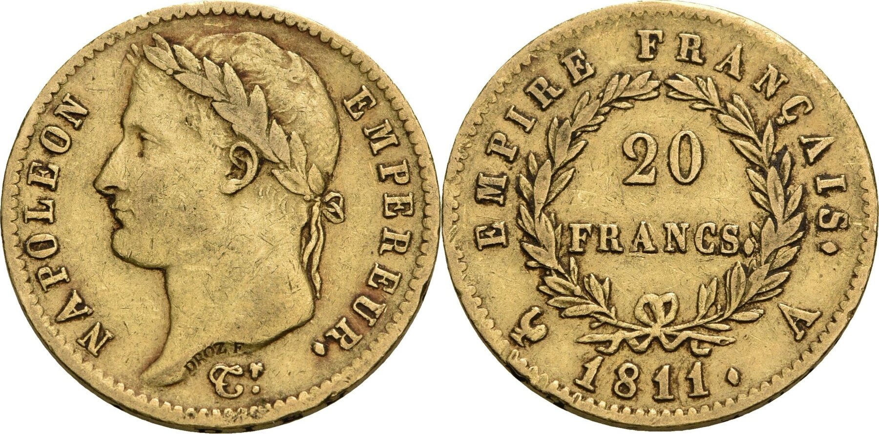 Frankreich 20 Francs A, Paris 1811 Napoléon, 1804-1814, 1815 ss | MA-Shops