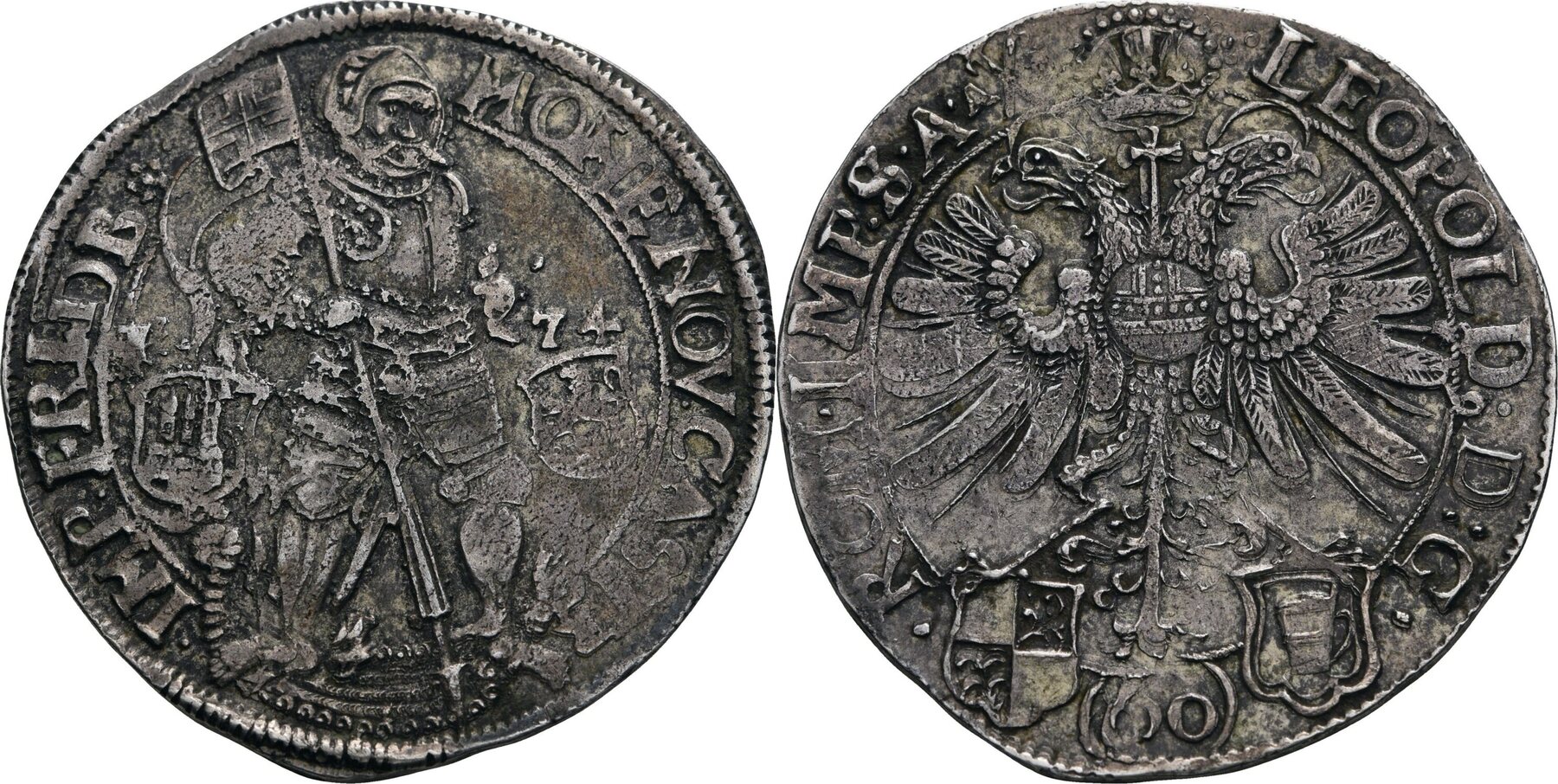 Friedberg 60 Kreuzer (Gulden) 1674 Hans Eitel Diede II. zum ...