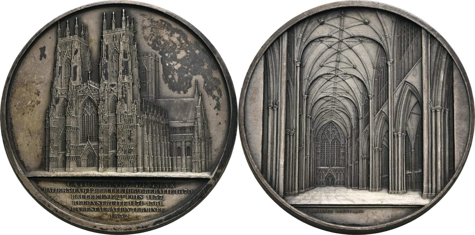 Großbritannien Versilberte Bronzemedaille o. J. (1854) v. Jacques ...