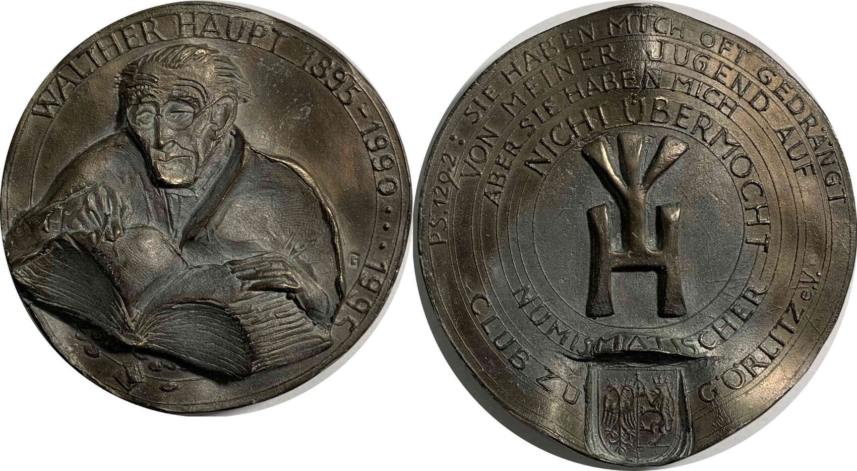 Güttler, Peter-Götz Weißmetall-Gussmedaille 1995 auf den 100 ...