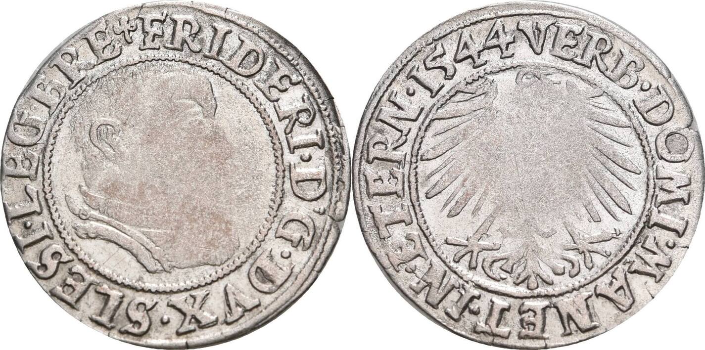 Schlesien-Liegnitz-Brieg, Herzogtum Groschen 1544 Friedrich II., 1488 ...