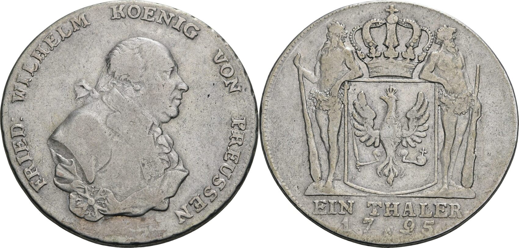Brandenburg-Preußen Reichstaler preuß. A, Berlin 1795 Friedrich Wilhelm ...