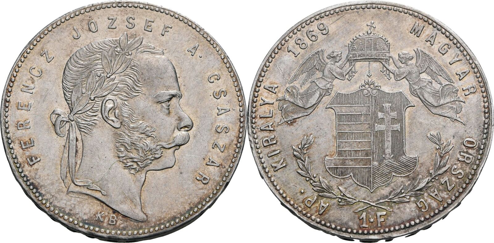 Österreich-Ungarn Forint KB, Kremnitz 1869 Franz Joseph, 1848-1916 ss/ss+ | MA-Shops
