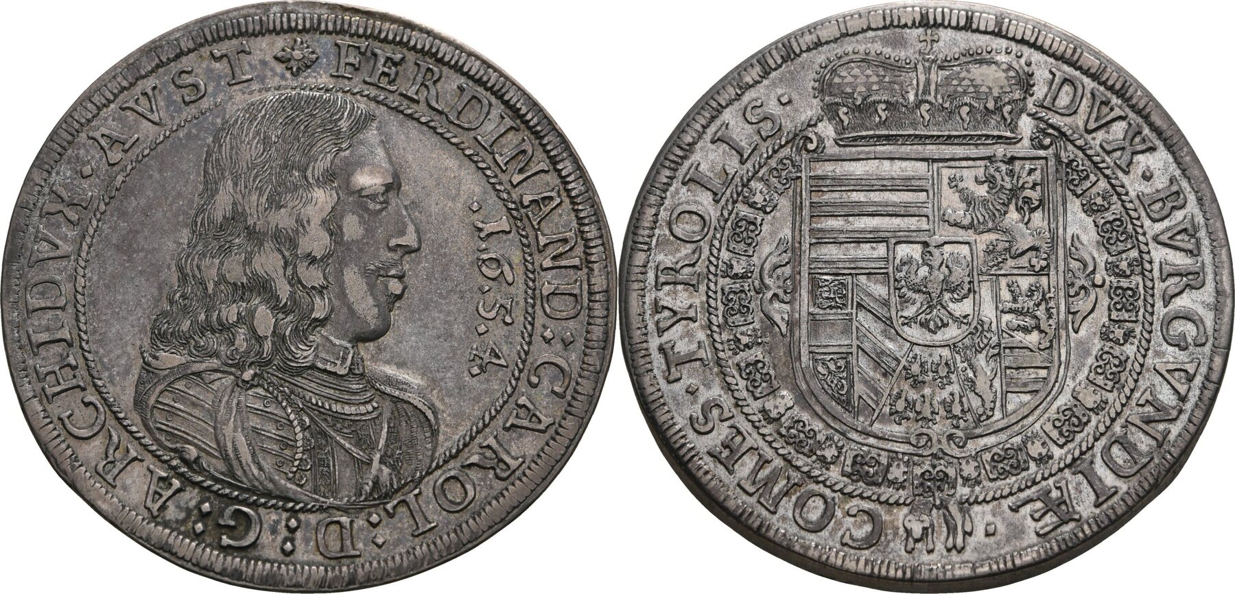 RDR Taler, Hall 1654 Erzherzog Ferdinand Karl, 1632-1662 ss | MA-Shops