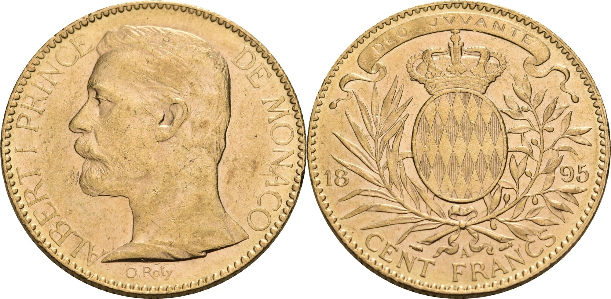Monaco 100 Francs A, Paris 1895 Albert I., 1889-1922 fast ss/ss | MA-Shops