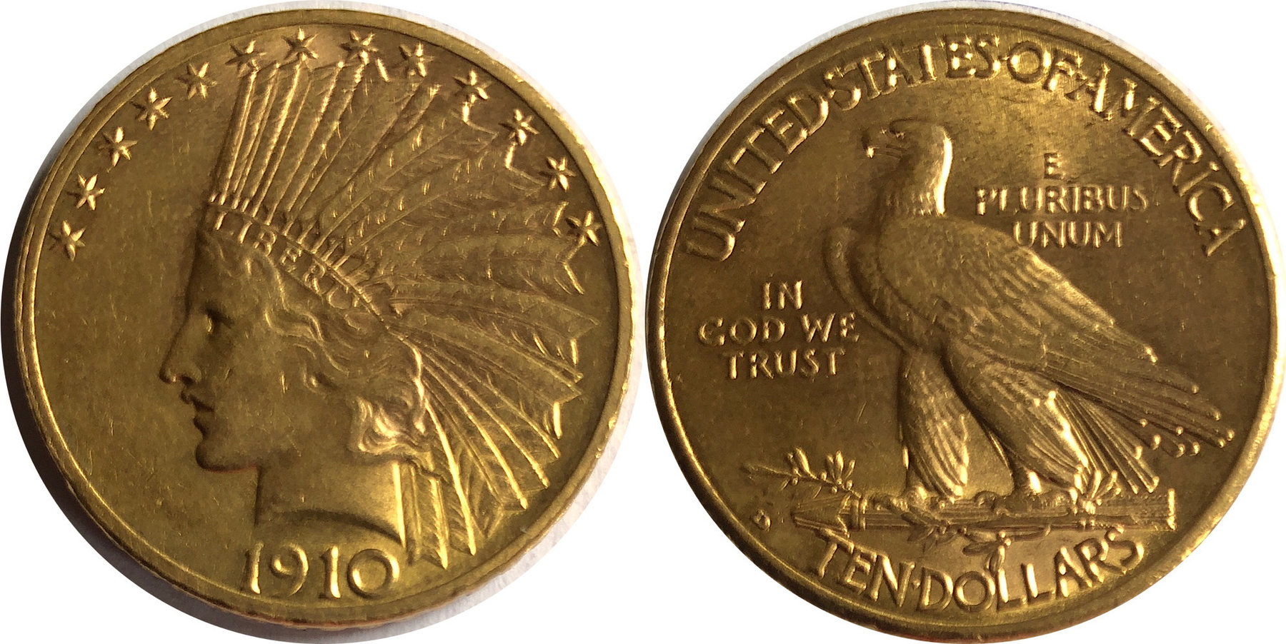 USA 10 Dollars 1910 D Indianerkopf Vz MA Shops usa-10-dollars-1910-d-indianerkopf-vz-ma-shops