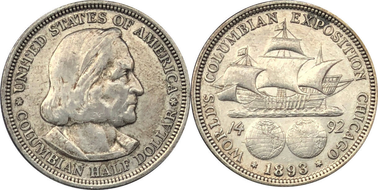 USA 1/2 Dollar 1893 Columbian Exposition ss | MA-Shops