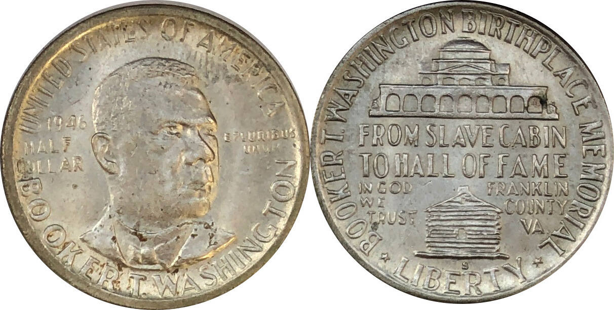 USA 1/2 Dollar 1946 Booker T. Washington vz | MA-Shops