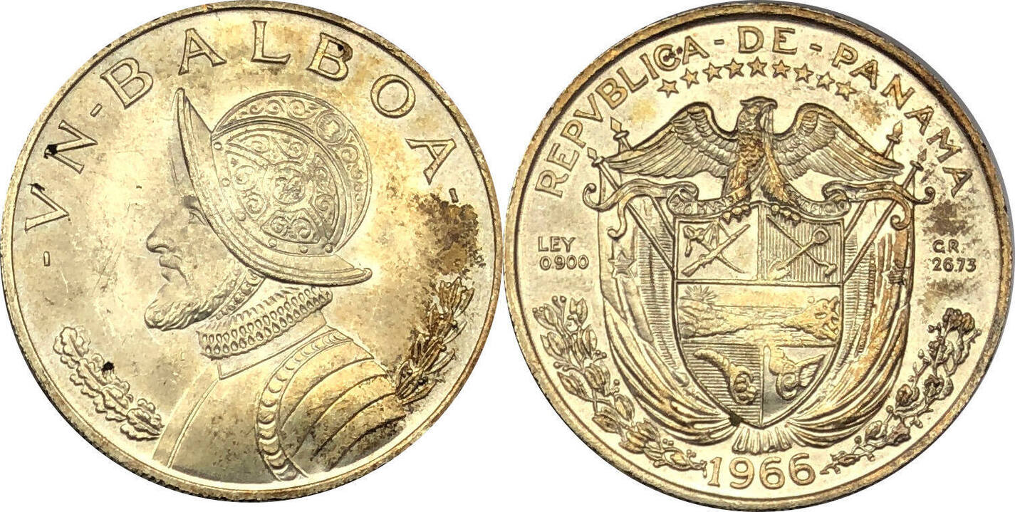 Panama 1966 Vasco Nunez de Balboa vz+,kl.Rdf. | MA-Shops