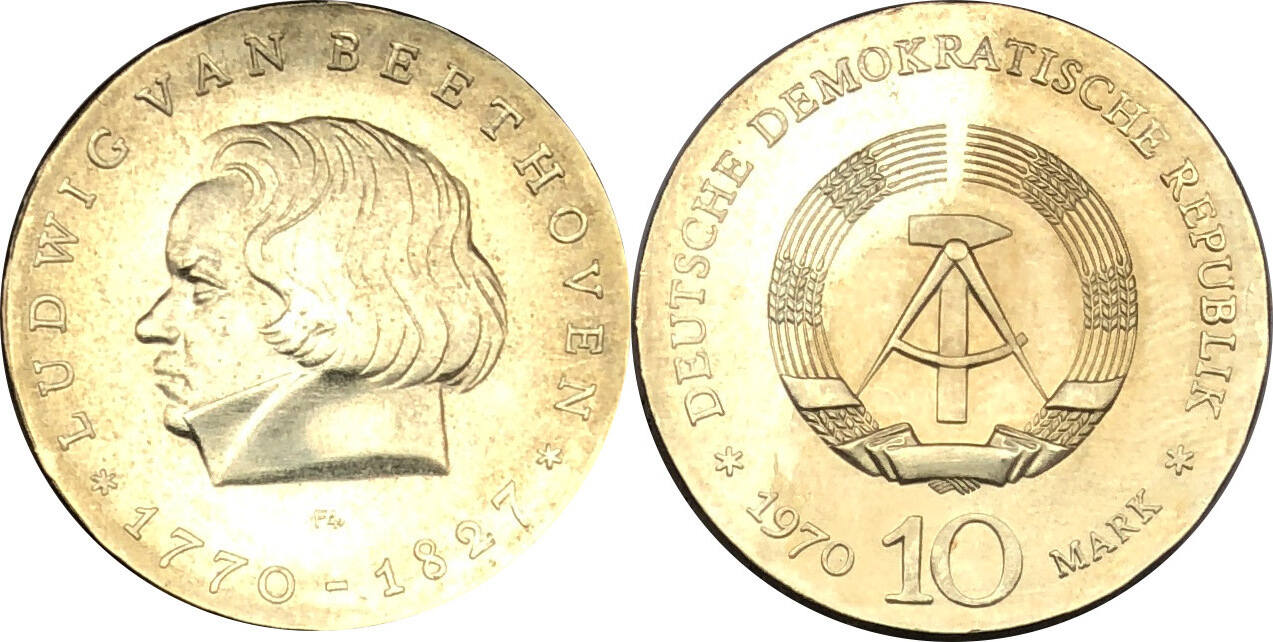 DDR 10 Mark 1970 Ludwig van Beethoven vz | MA-Shops